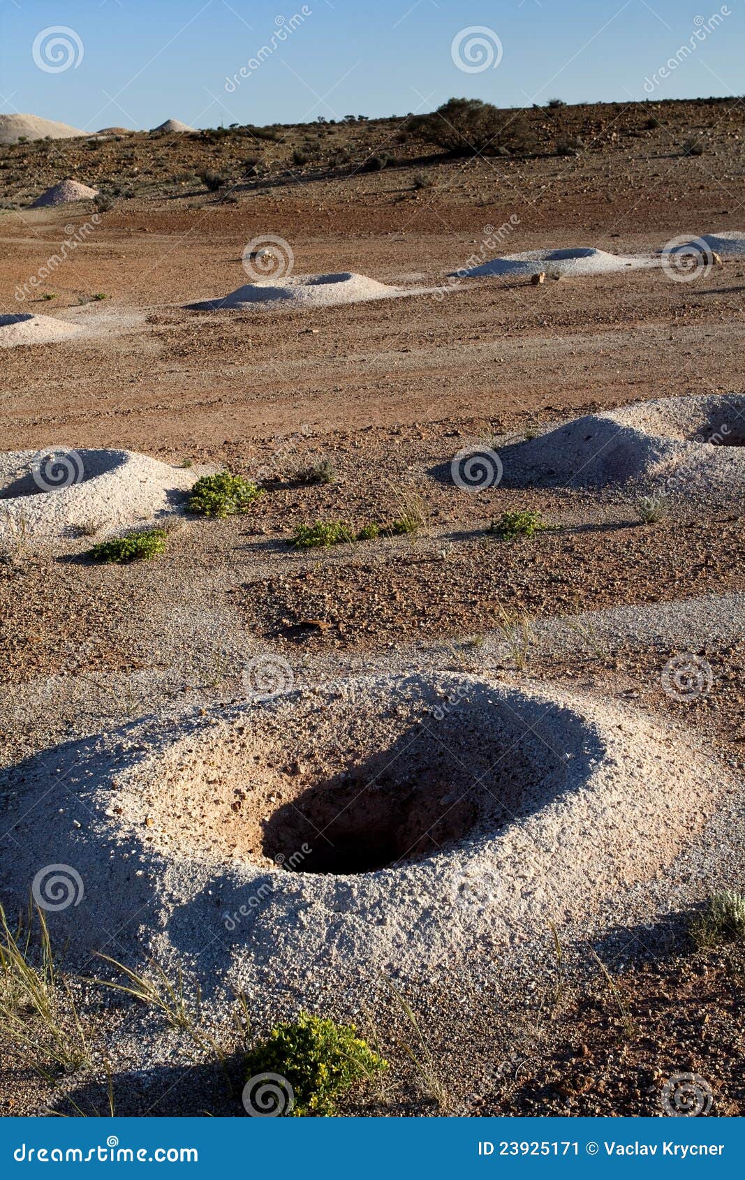 Opal Mining Holes II Stock Image - Image: 23925171