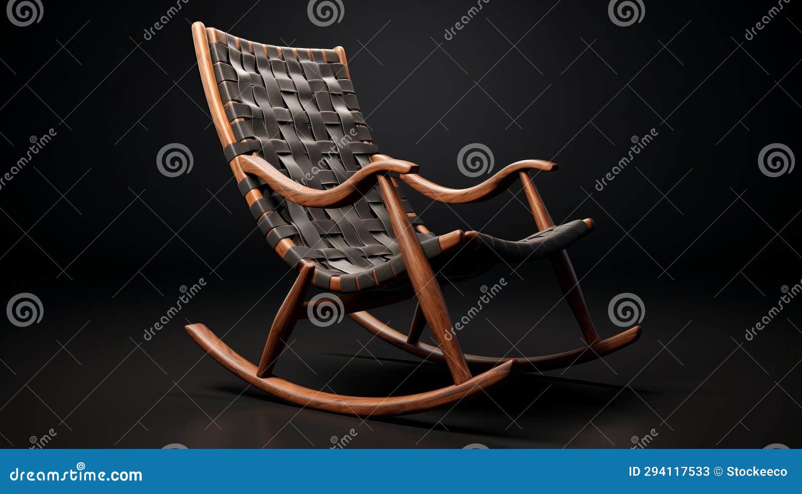 Opal Wood Rocking Chair 3d Model - Unreal Engine Rendered Stock ...