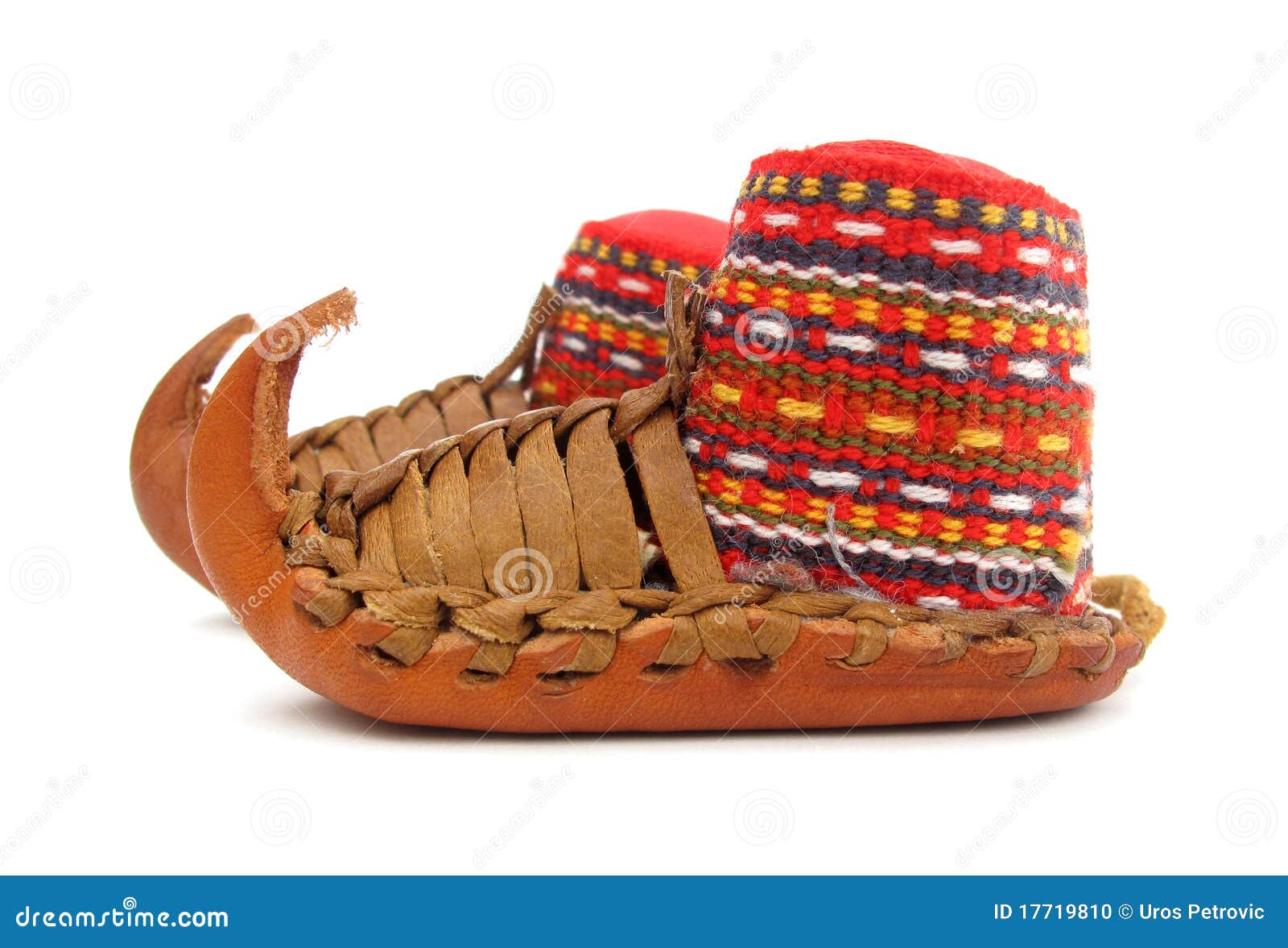 Opanci Traditional Serbian Shoes Stock Photo - Image of brown, ornate ...