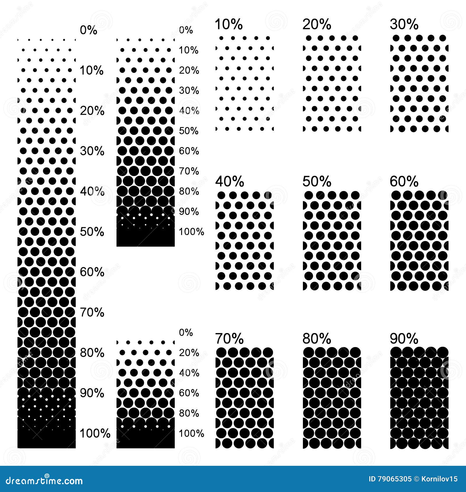 Opaque Linear Gradients in the Most Perfectly Dense Arrangement Stock ...