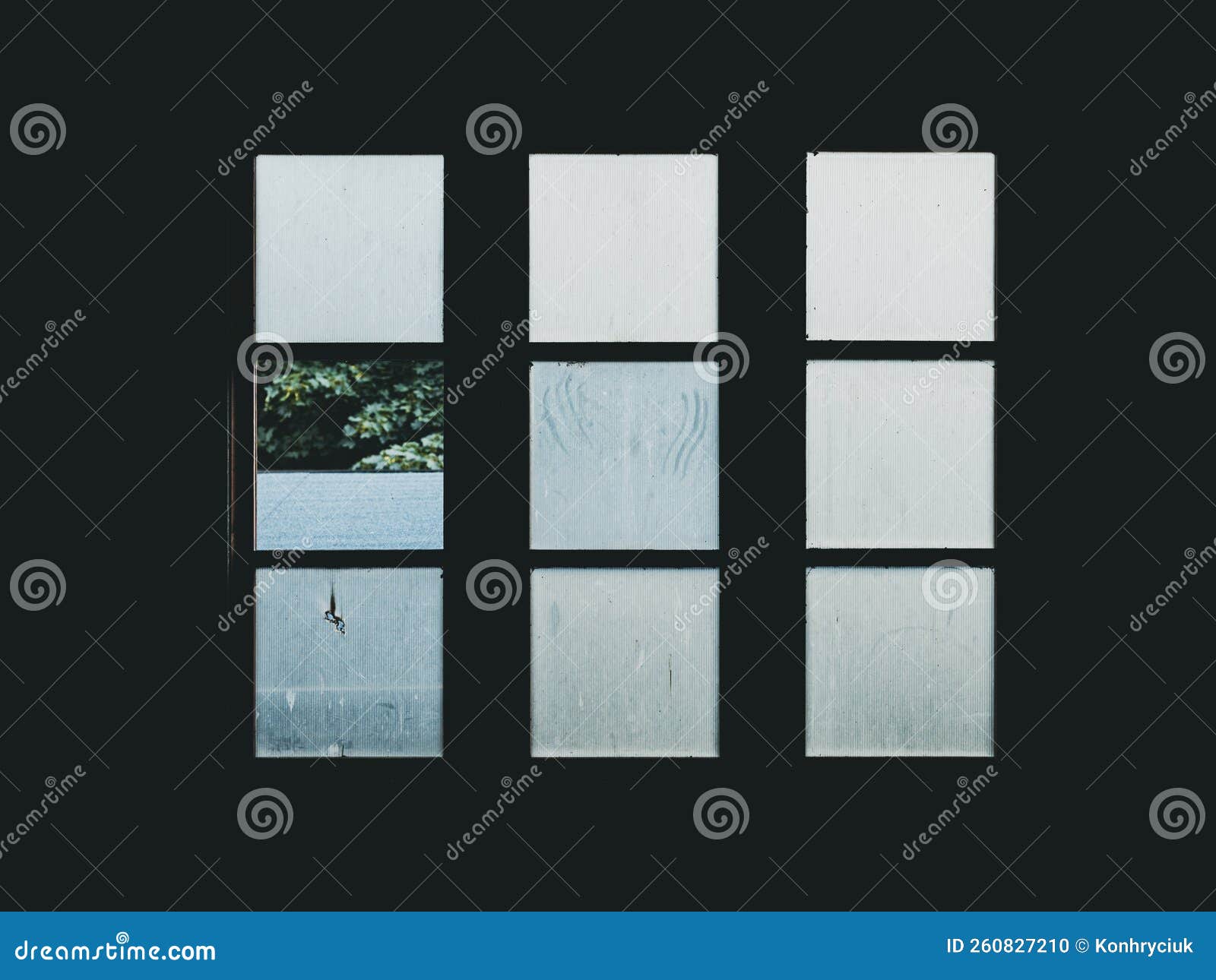 Opaque Windows in Square Format Stock Photo - Image of opaque, element ...