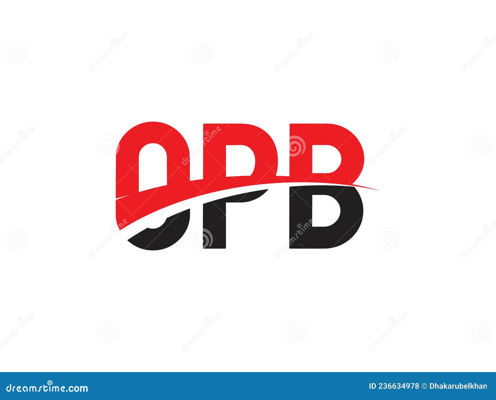 OPB Letter Initial Logo Design Vector Illustration Stock Vector ...
