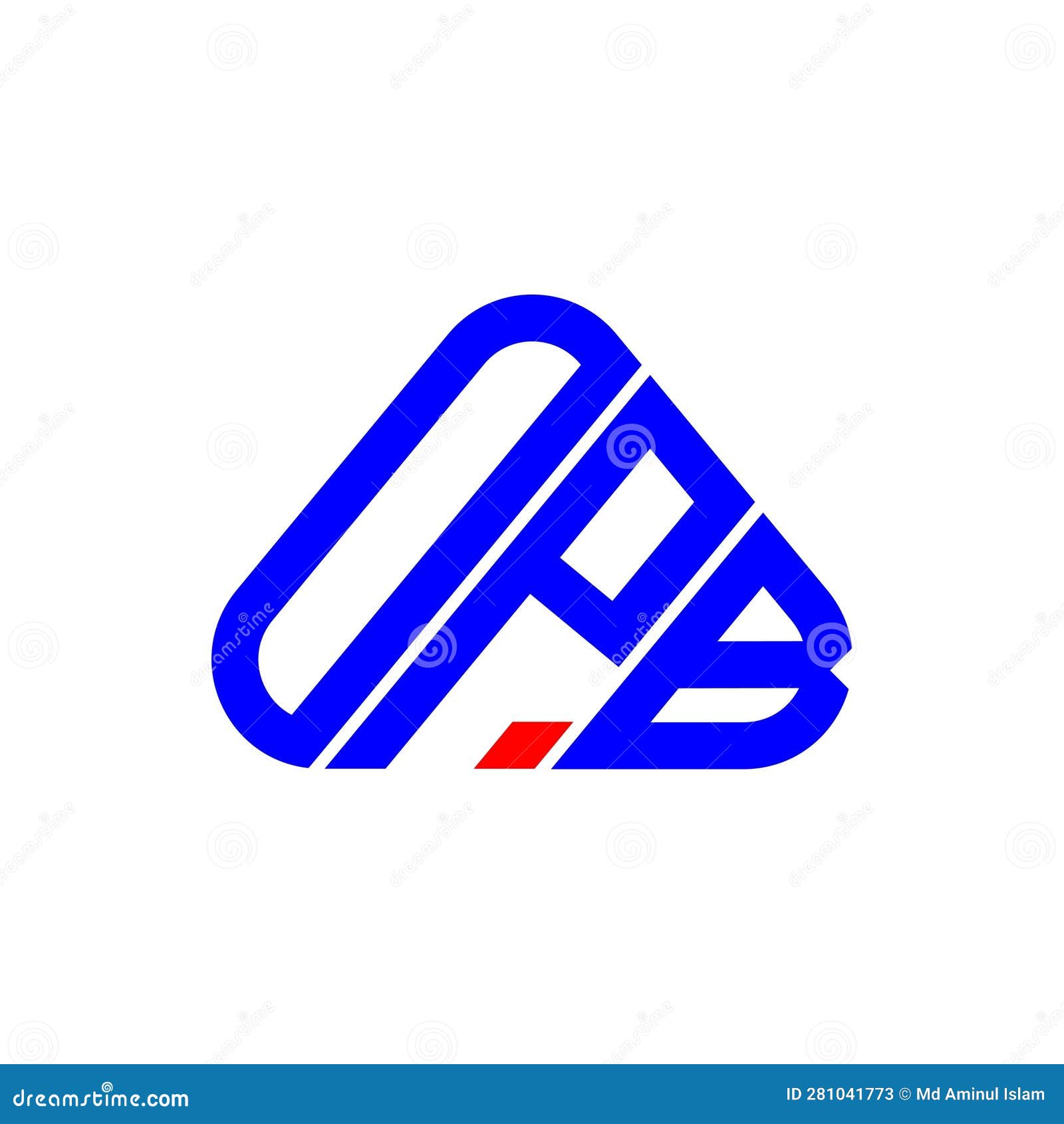 OPB Letter Logo Creative Design with Vector Graphic, OPB Stock Vector ...