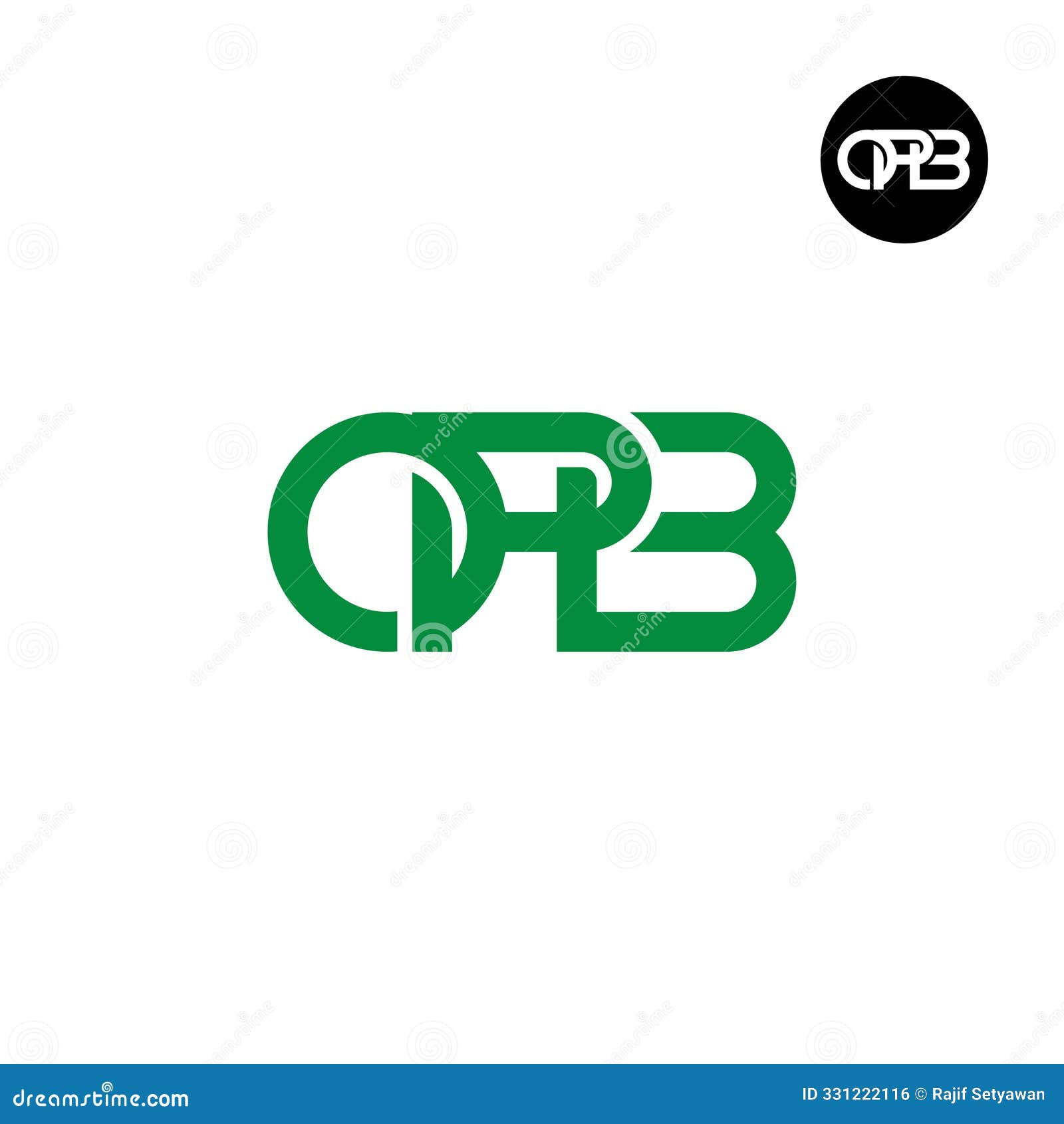OPB Logo Letter Monogram Design Stock Vector - Illustration of brand ...