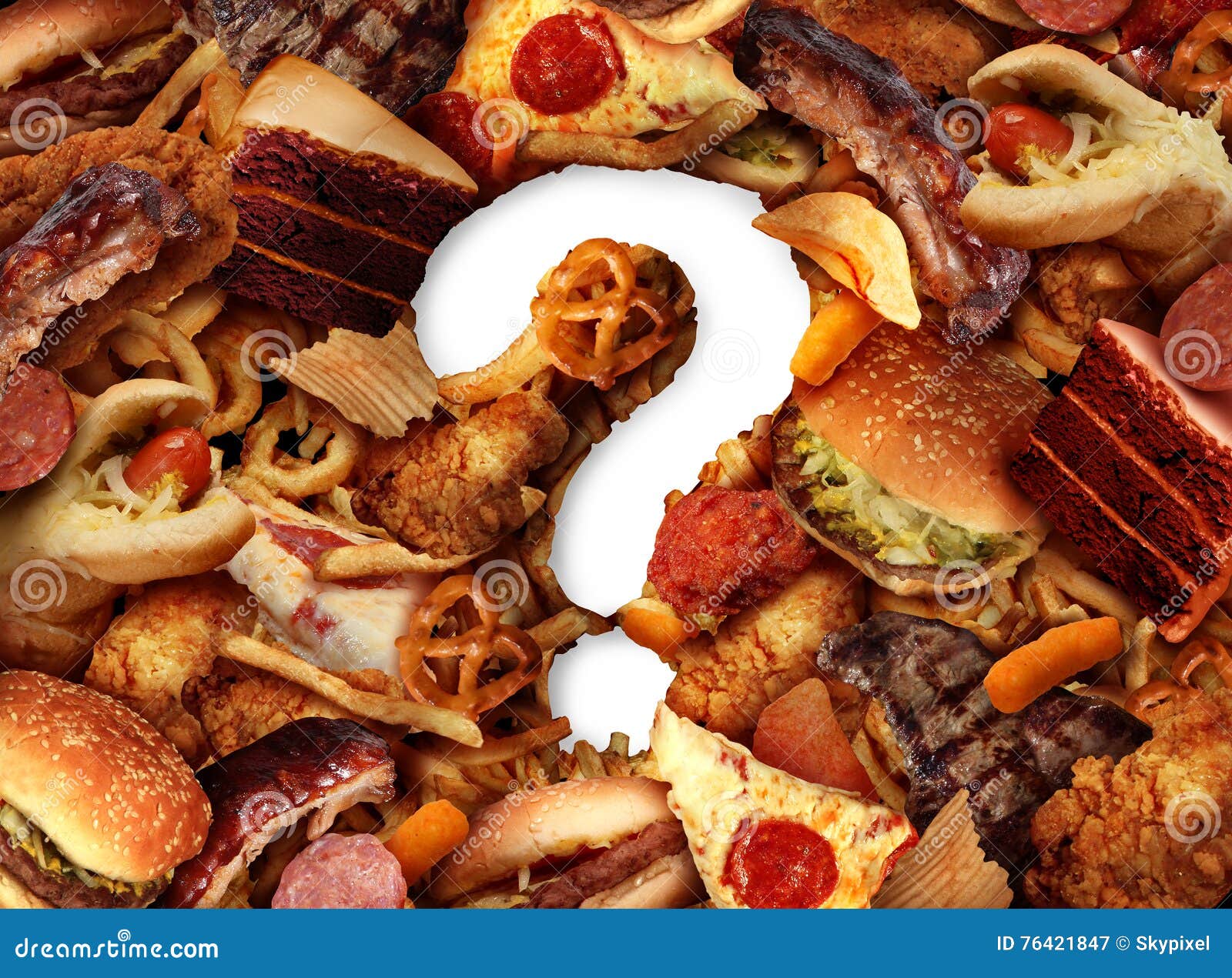 Opción Malsana De La Comida Stock de ilustración - Ilustración de elija ...