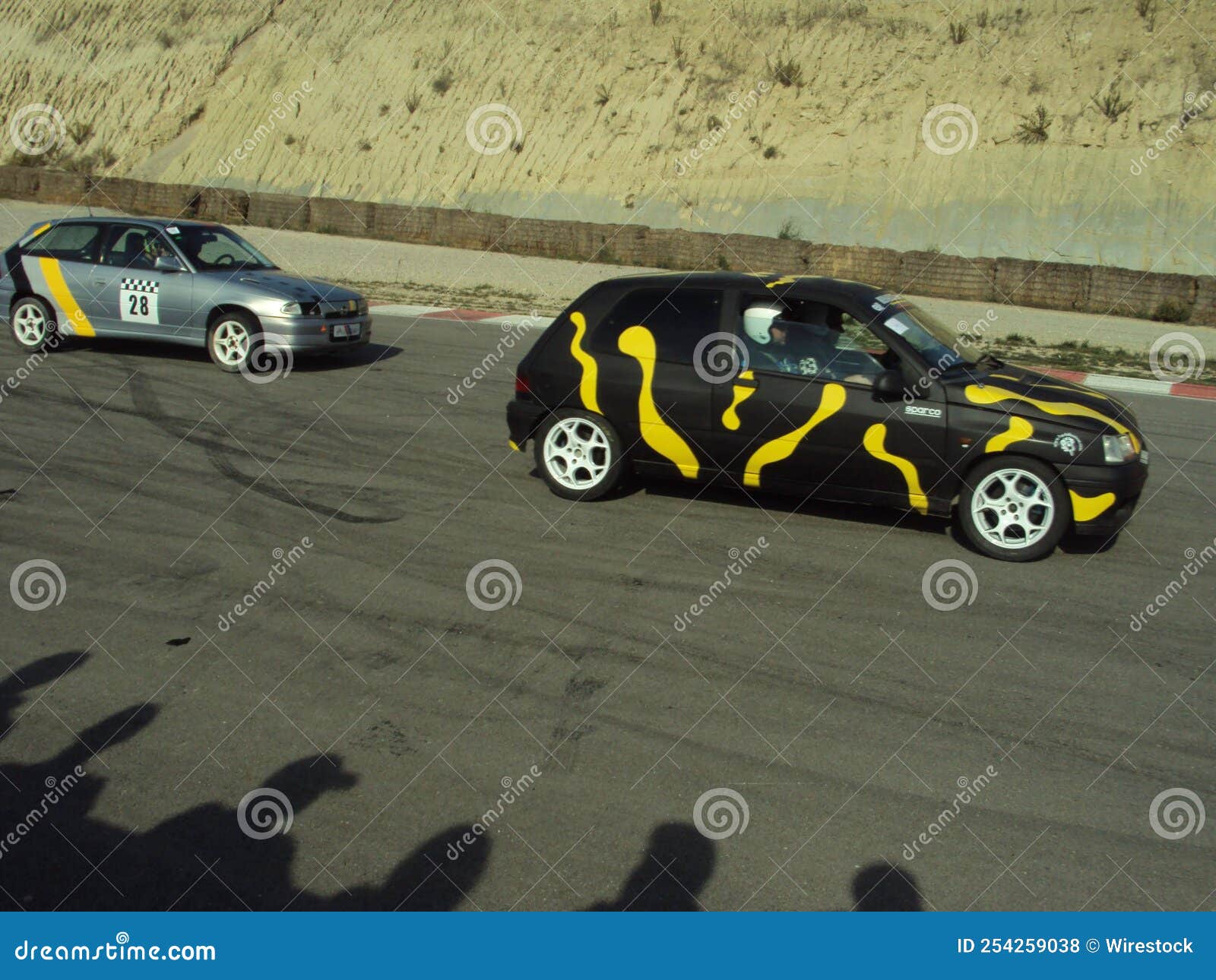 Opel Astra GSI Hatchback Car Modified To Race on a Track Editorial ...