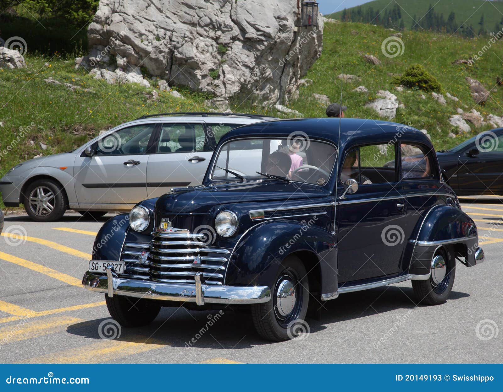 Opel Olympia Rekord Caravan Oldtimer Car At The Fuggerstadt Clas ...