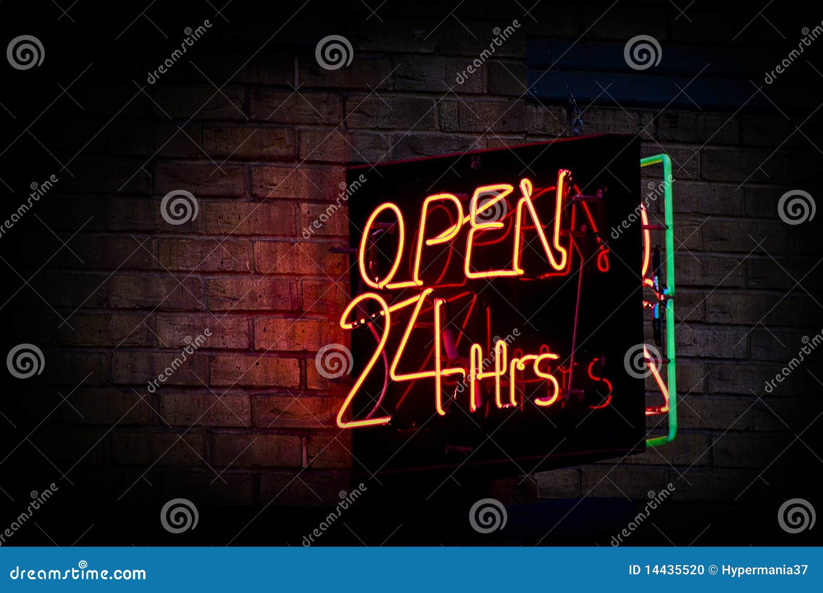 24h Open Hours Vector Icon. Non Stop Working Shop Or Service Symbol ...