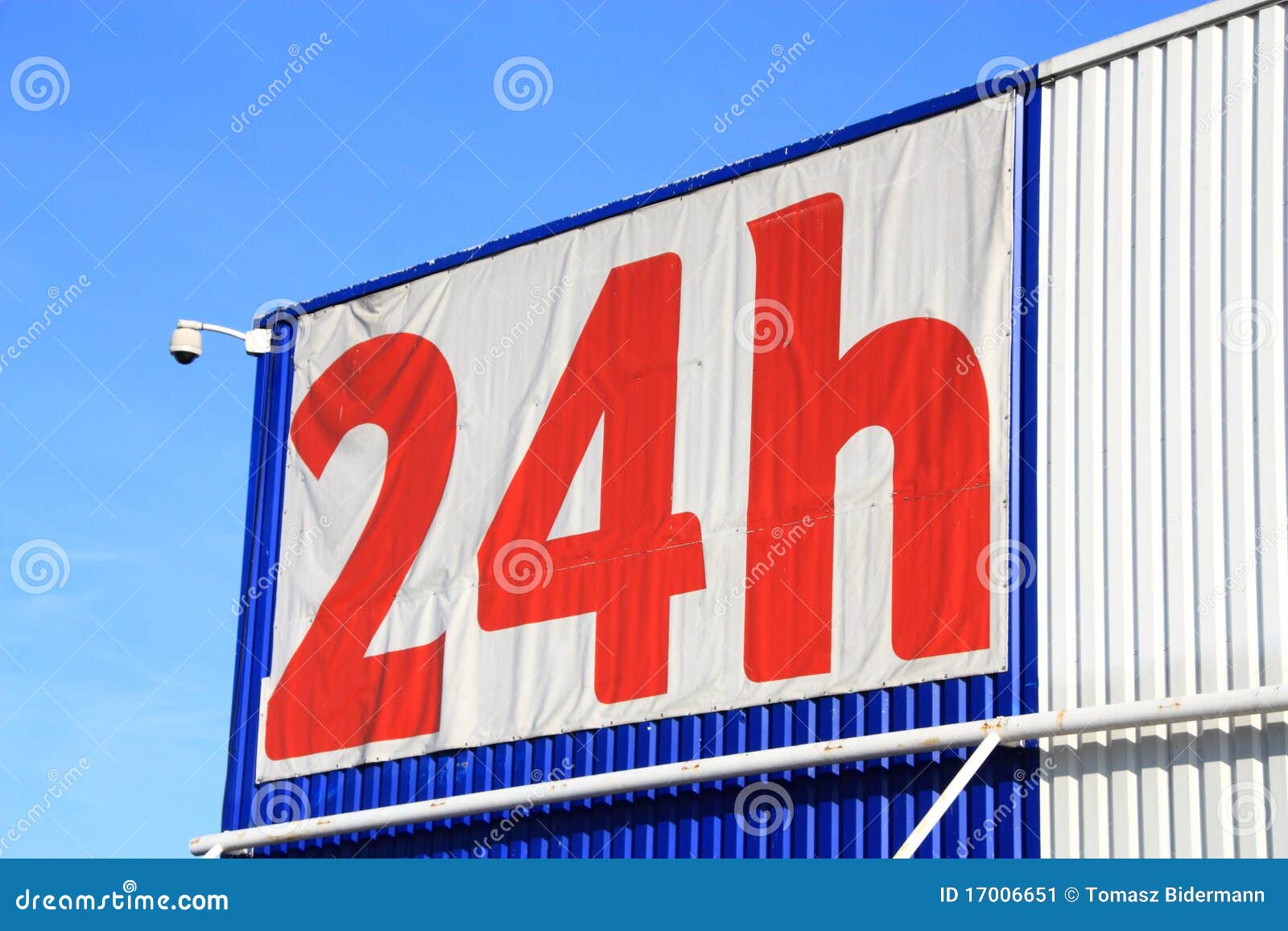 Open 24h stock image. Image of store, business, blue - 17006651