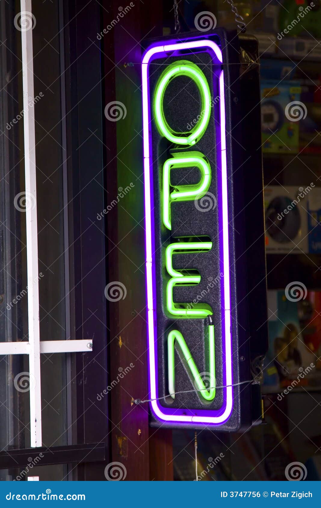 Open stock photo. Image of exit, business, colorful, purple - 3747756