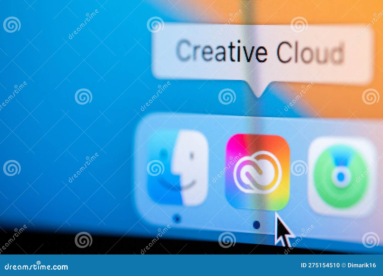 Open Adobe Creative Cloud App in Macbook Dock Editorial Image - Image ...