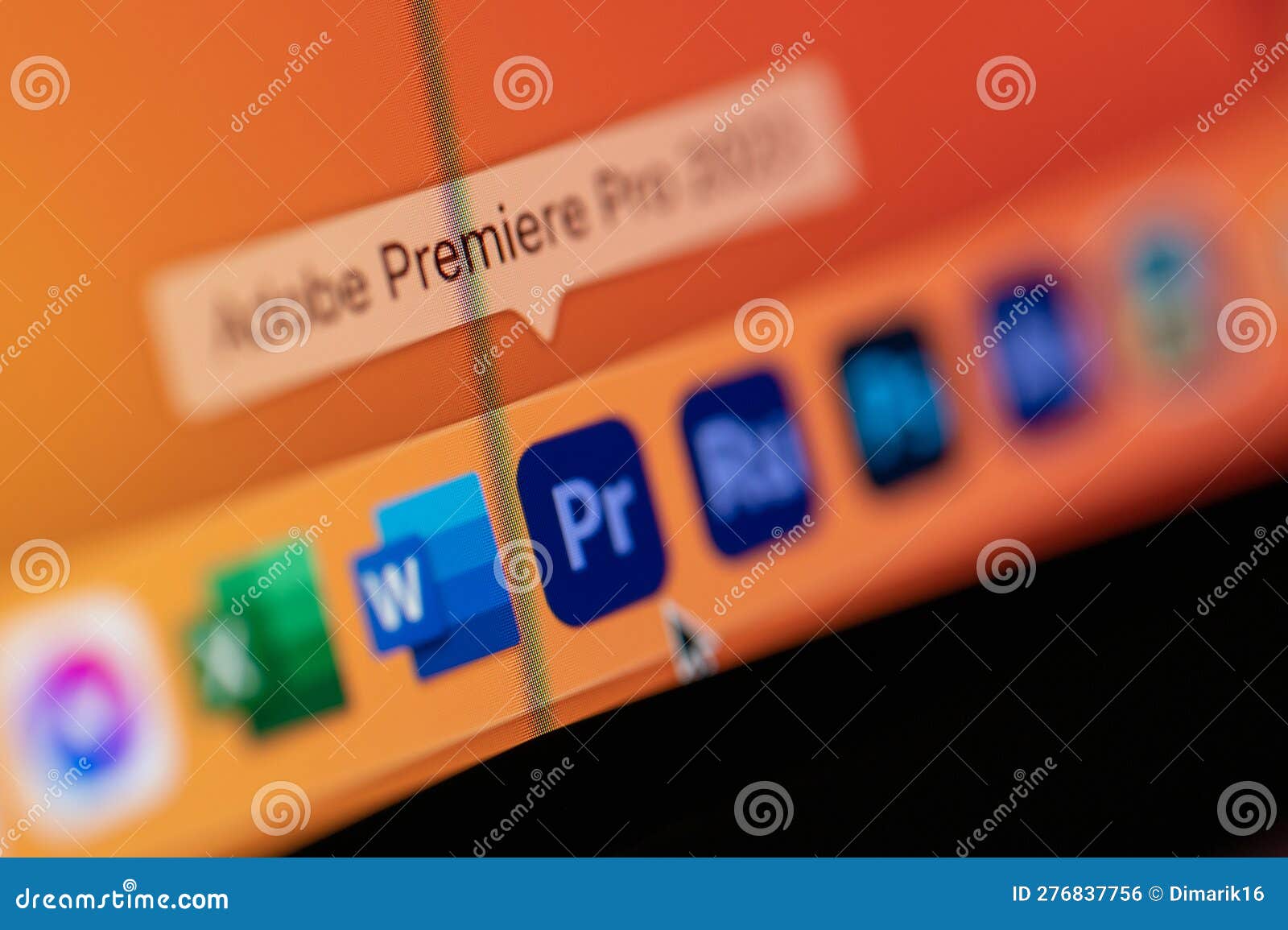 Open Adobe Premiere Pro editorial photo. Image of laptop - 276837756