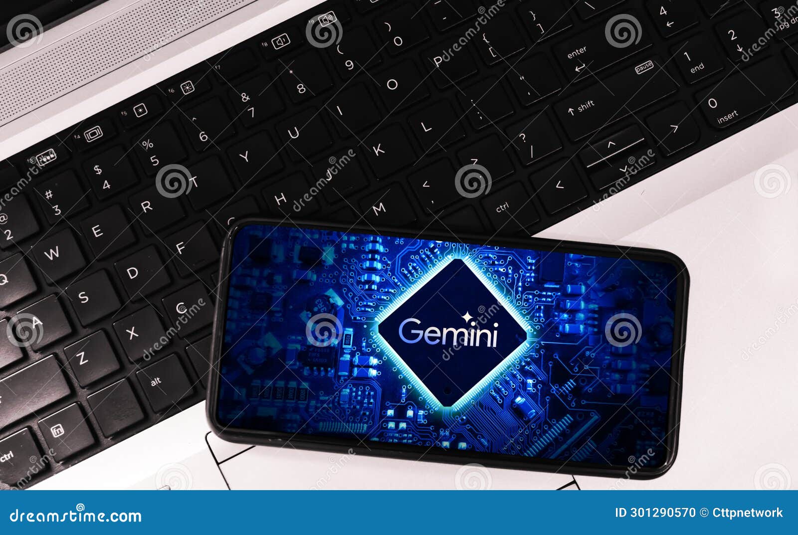 Open Ai Inside Mobile Screen with Laptop in the Backdrop, Futuristic ...