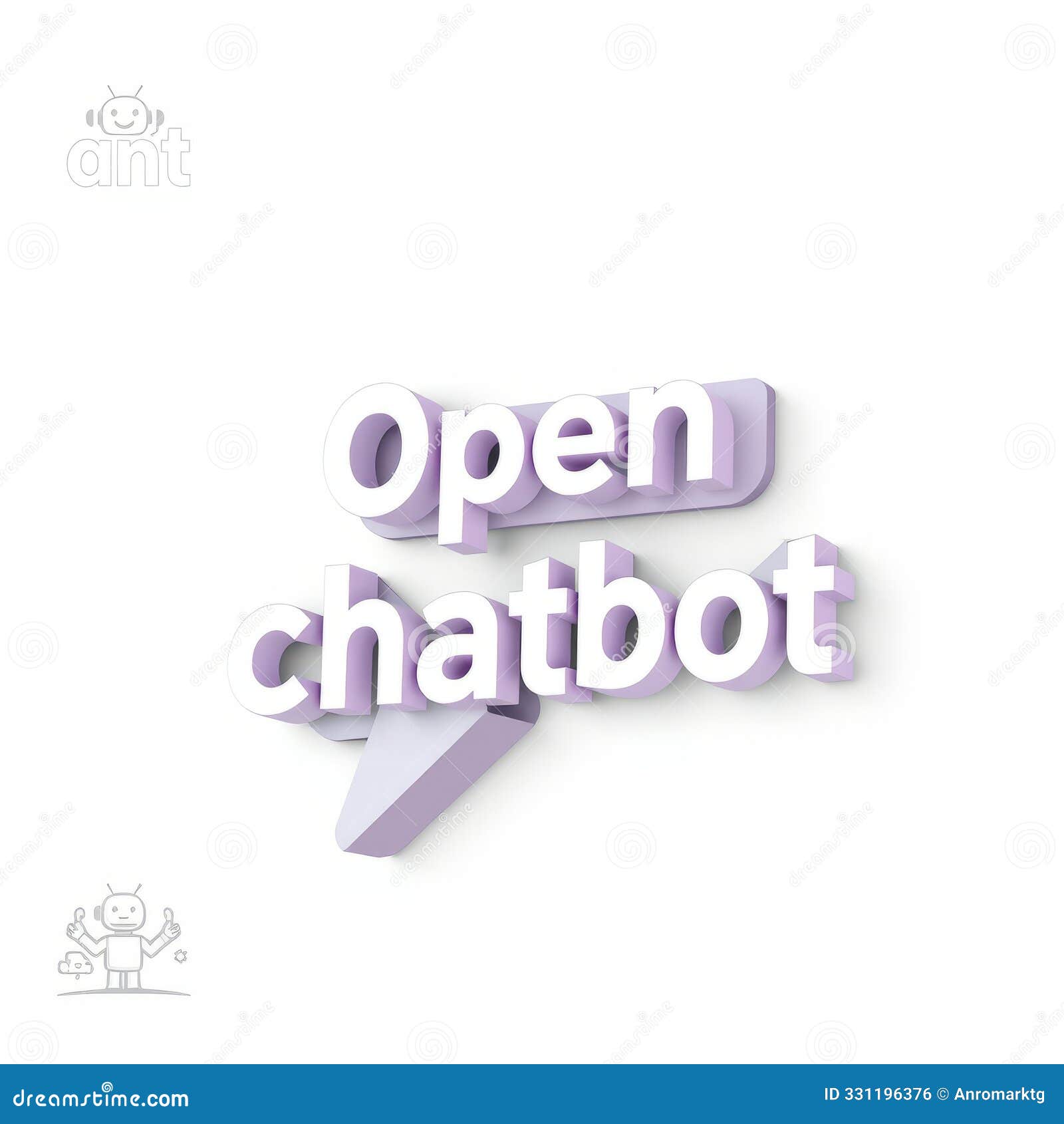 Launch an AI Logo, an AI Chatbot, a Copy Space Text, a 3D Rendering ...