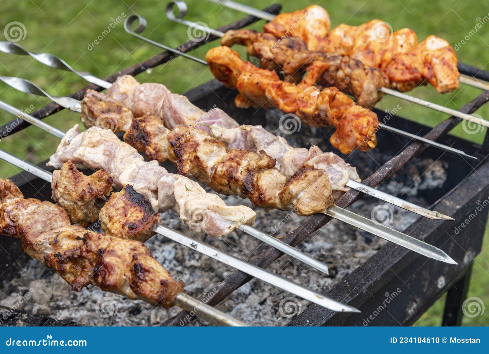 Open air barbecue stock photo. Image of meat, brazier - 234104610