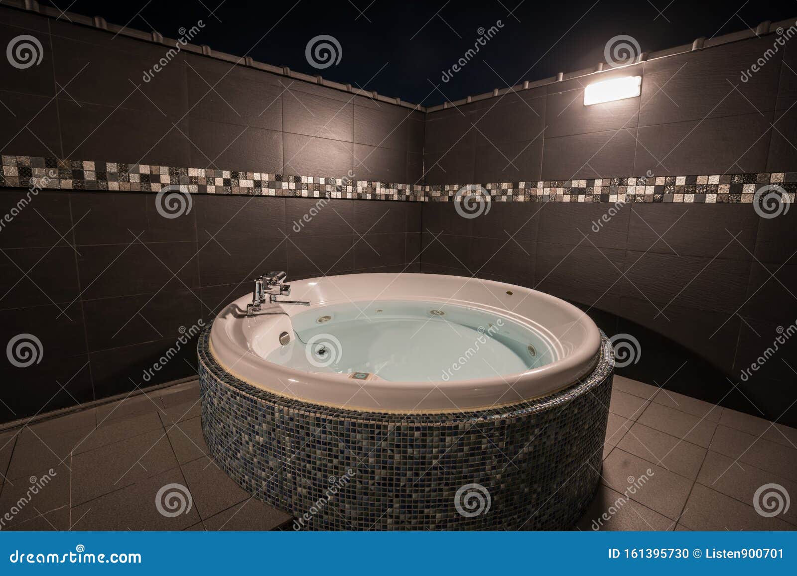 Open Air Bathtub in a Luxury House Stock Photo - Image of oriental ...
