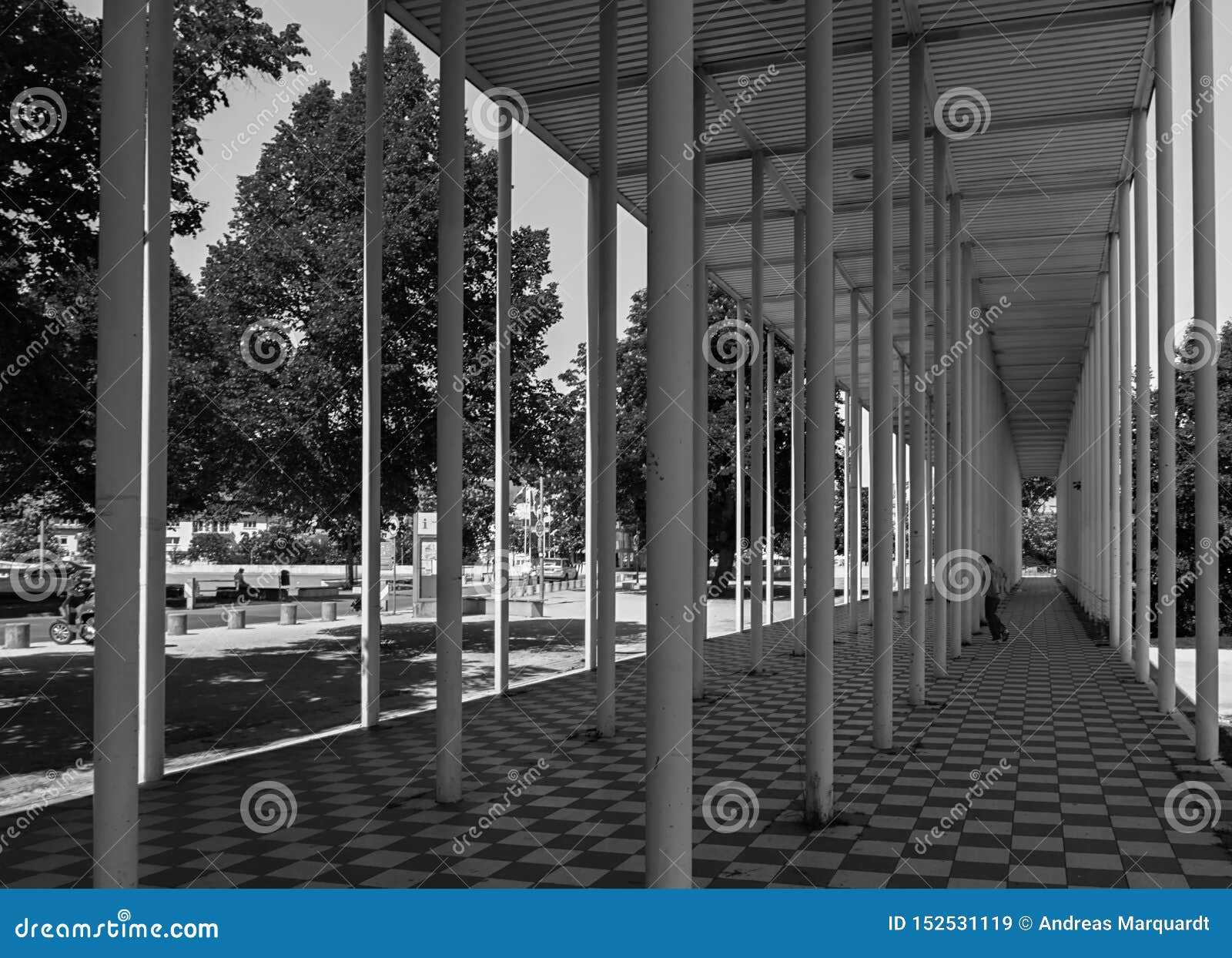 An Open Air Building in a Park Editorial Stock Image - Image of park ...