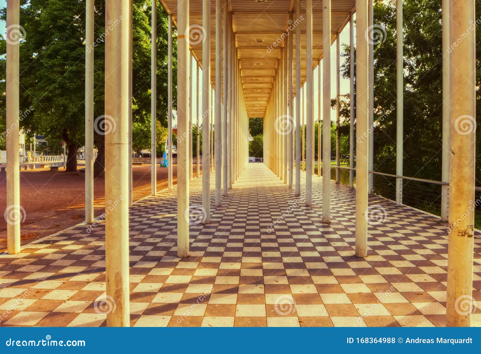 An Open Air Building in a Park Stock Photo - Image of design, effects ...