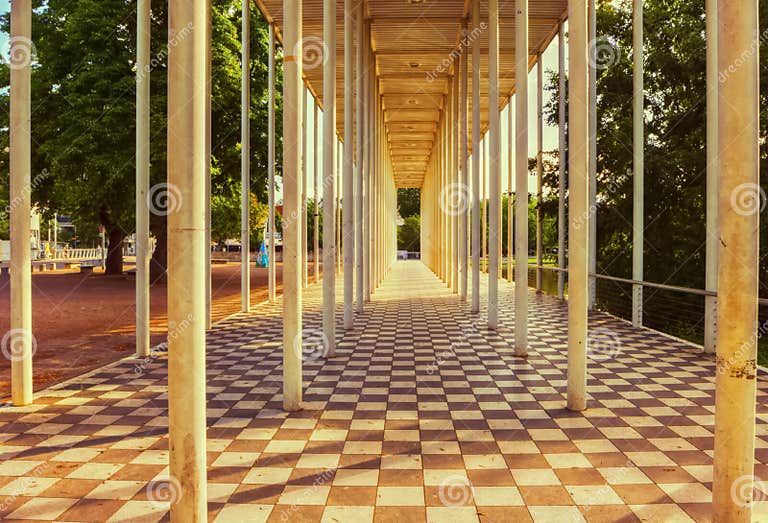 An Open Air Building in a Park Stock Photo - Image of design, effects ...