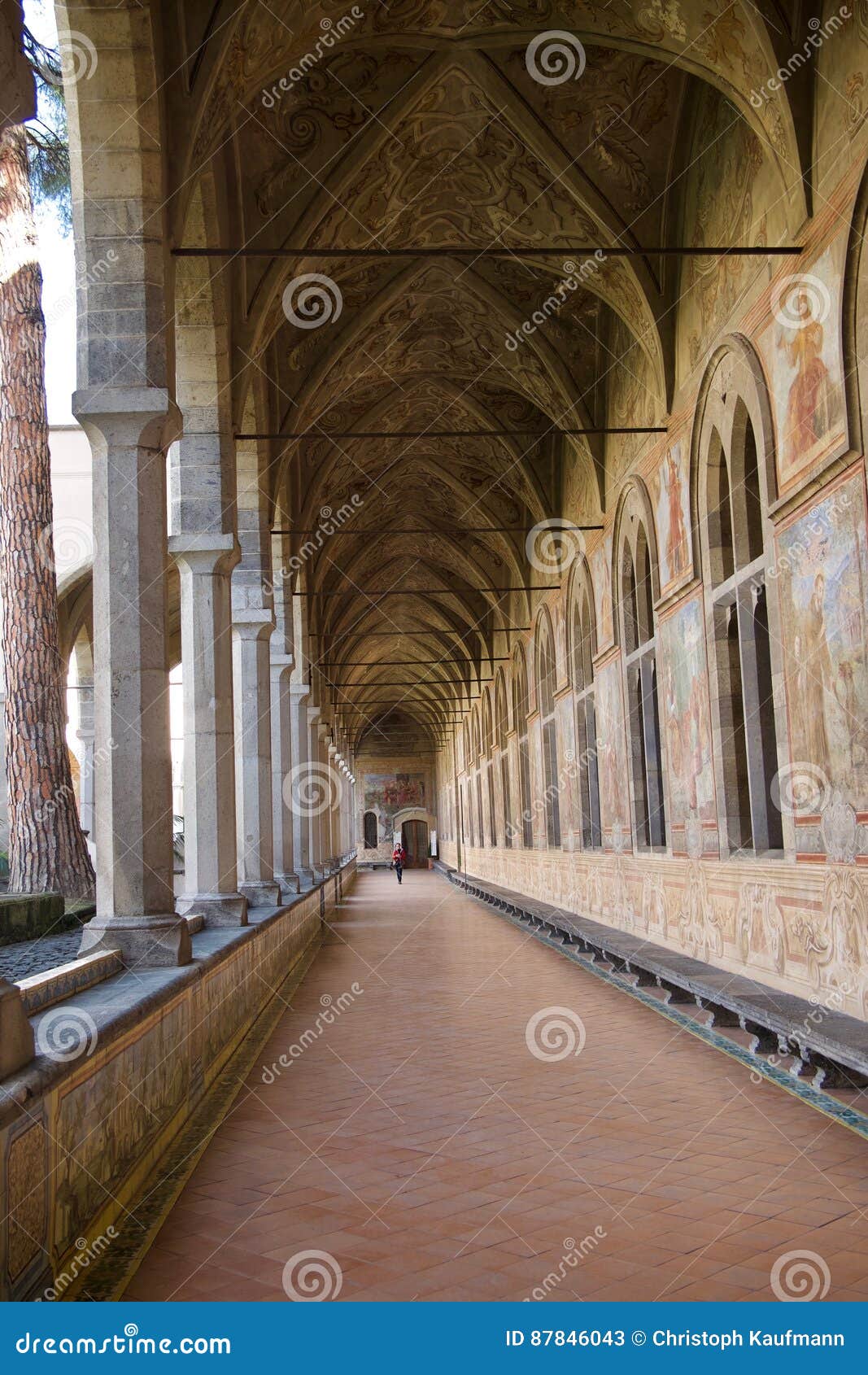 Open Air Covered Passageway with Vaulted Ceiling Editorial Stock Photo ...