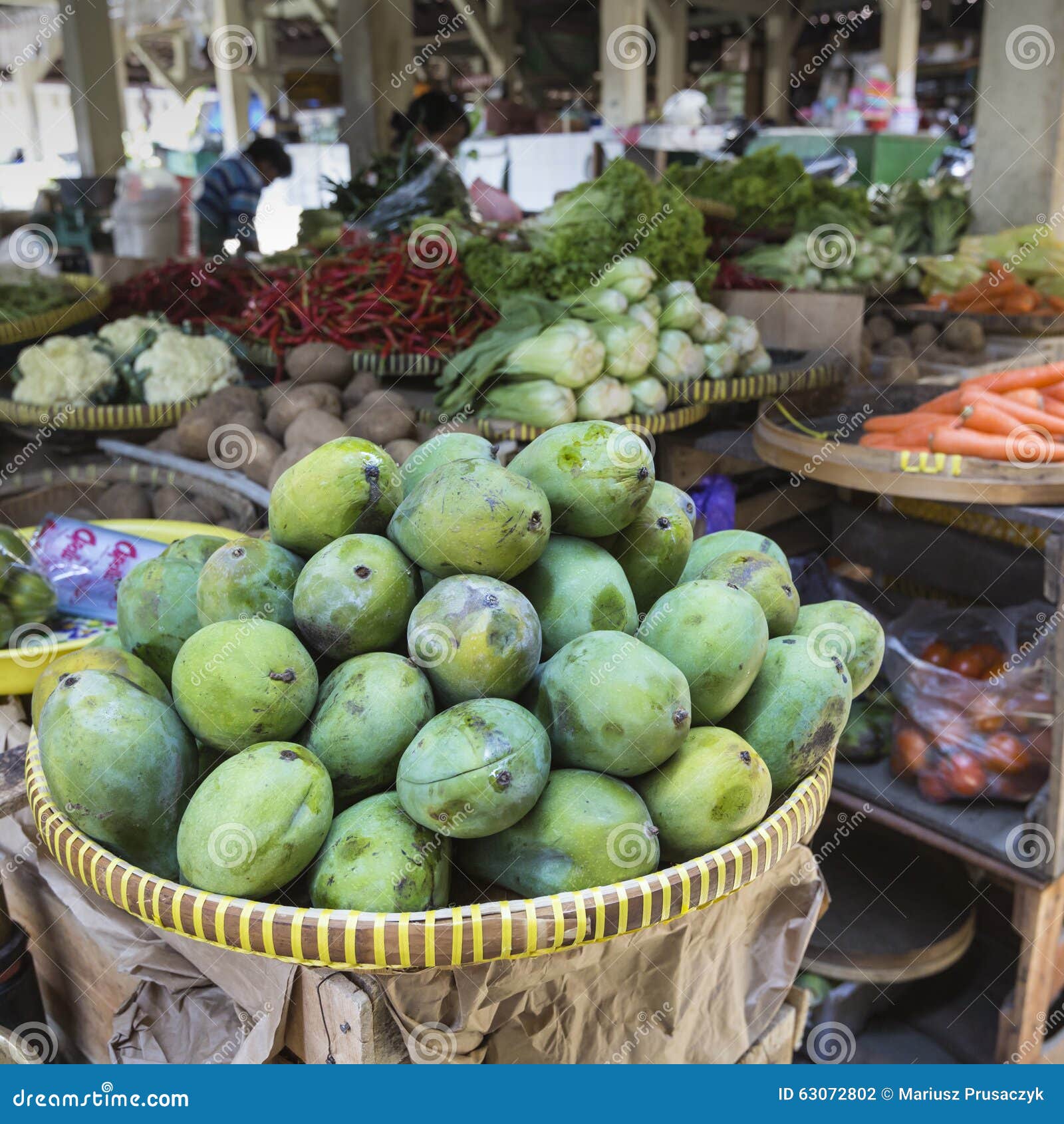 Open Air Fruit Market in the Village Stock Photo - Image of indonesia ...