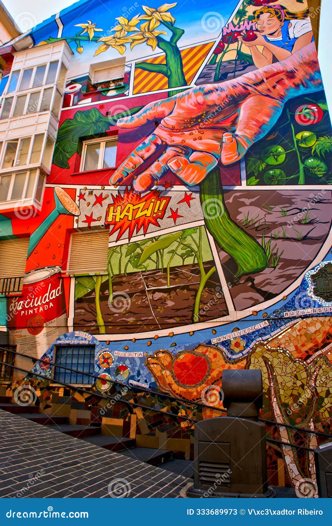 Open Air Gallery: Impressive Graffiti from Vitoria Editorial Stock ...