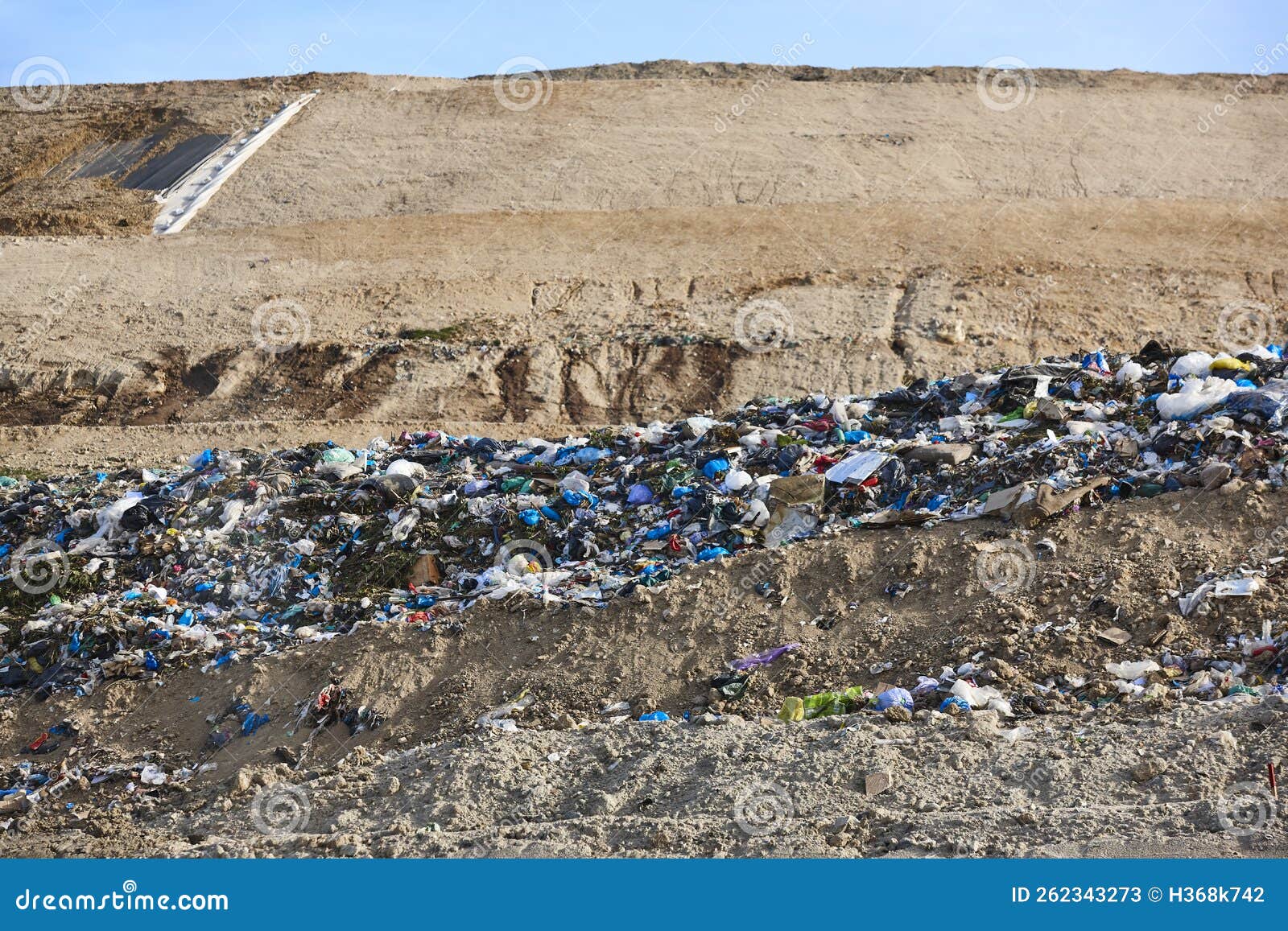 Open Air Garbage Dump. Plastic Waste Pollution. Global Warming ...