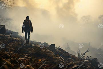 Open Air Incineration of Garbage Causing Environmental Pollution ...