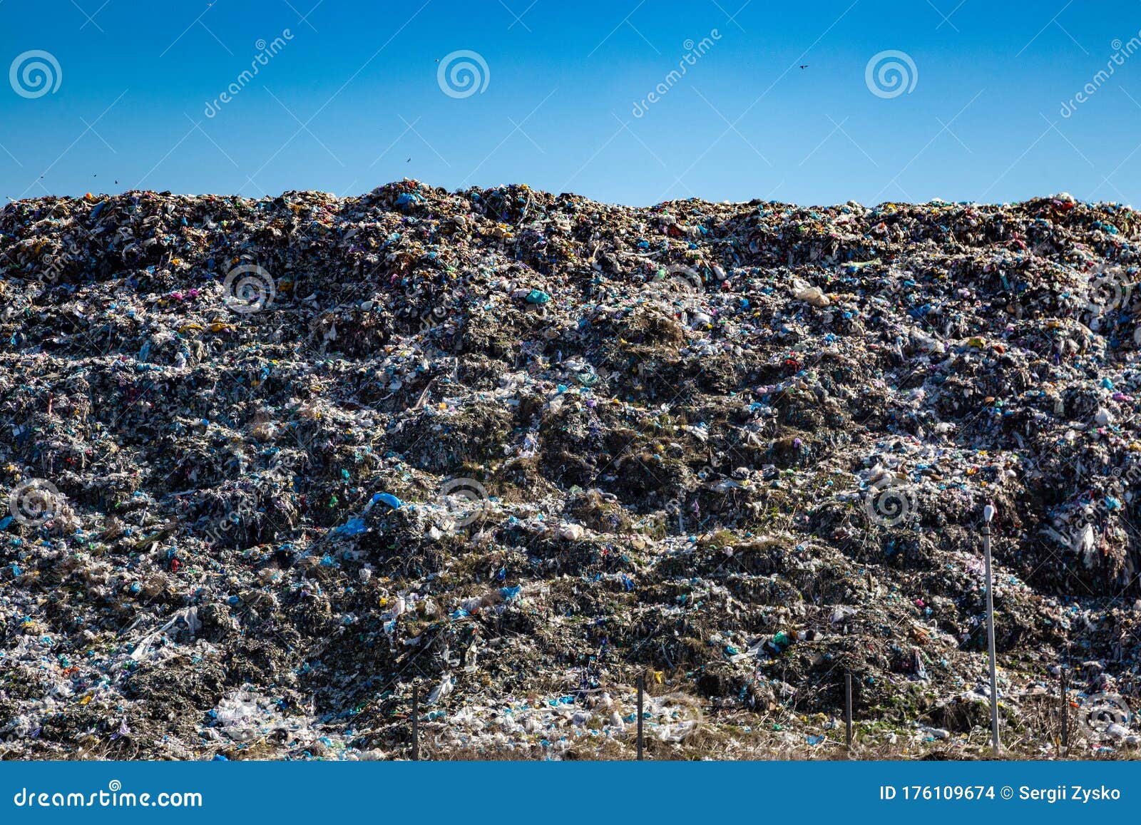 Open-air Municipal Landfill. Garbage Discharge Stock Photo - Image of ...
