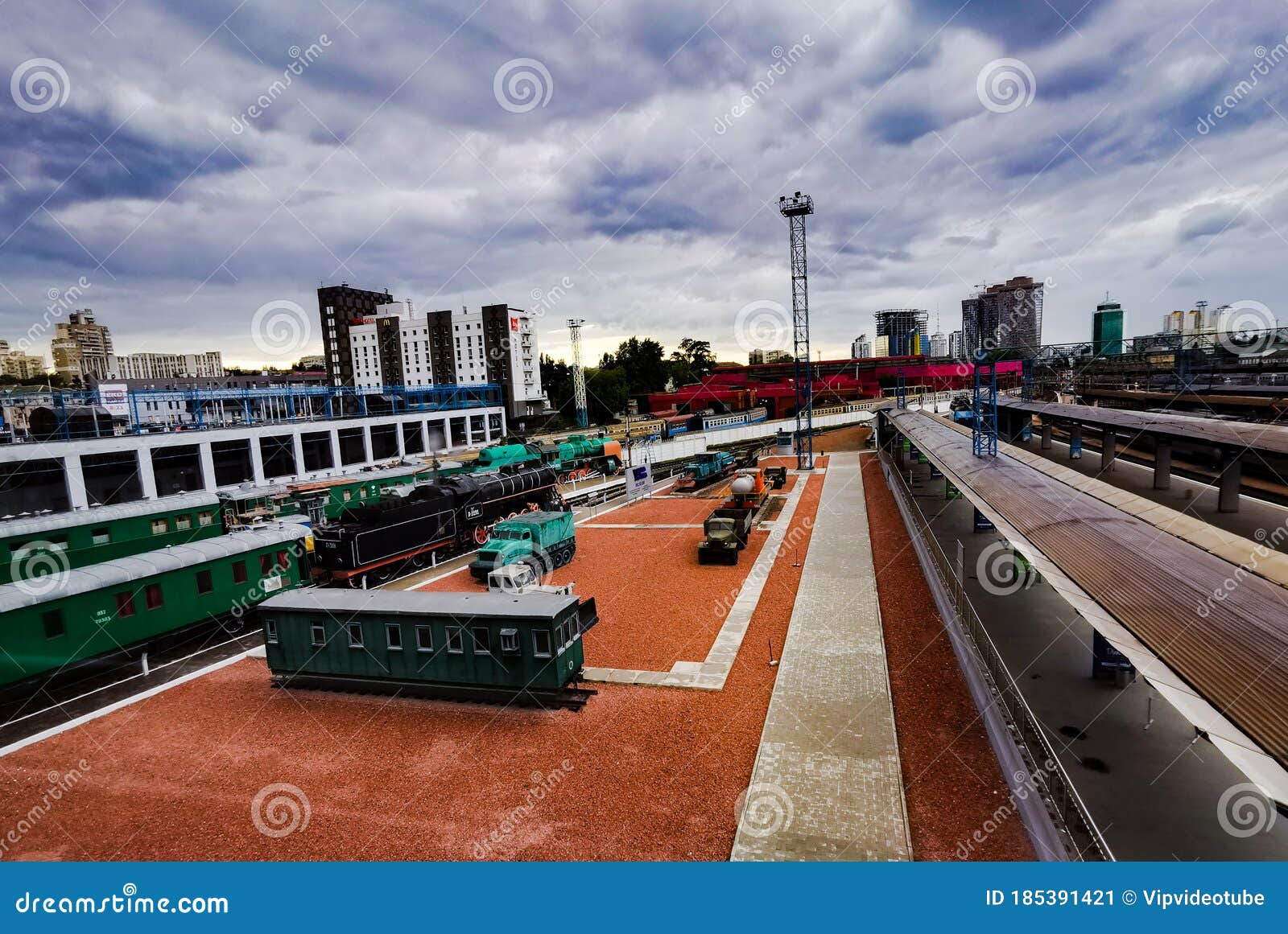 Museum Of The Railway. Design Of A Passenger Train. The Step Of The ...
