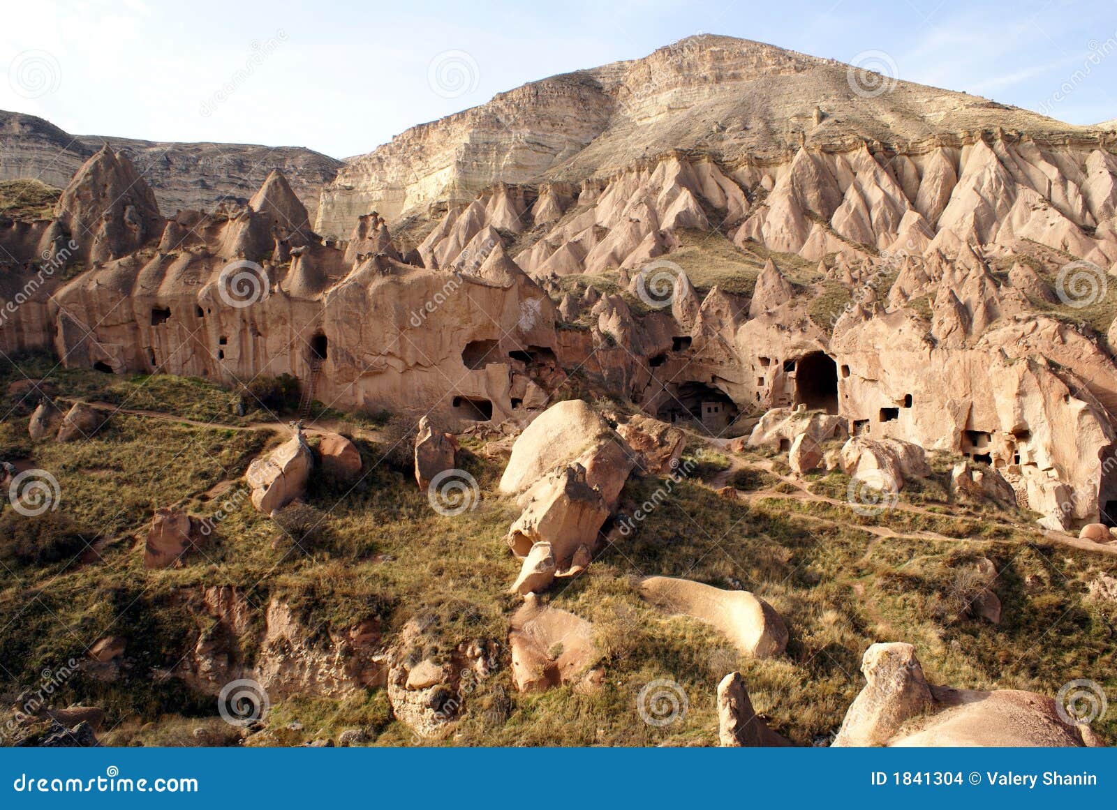 Open Air museum Zelve stock photo. Image of cliff, mount - 1841304