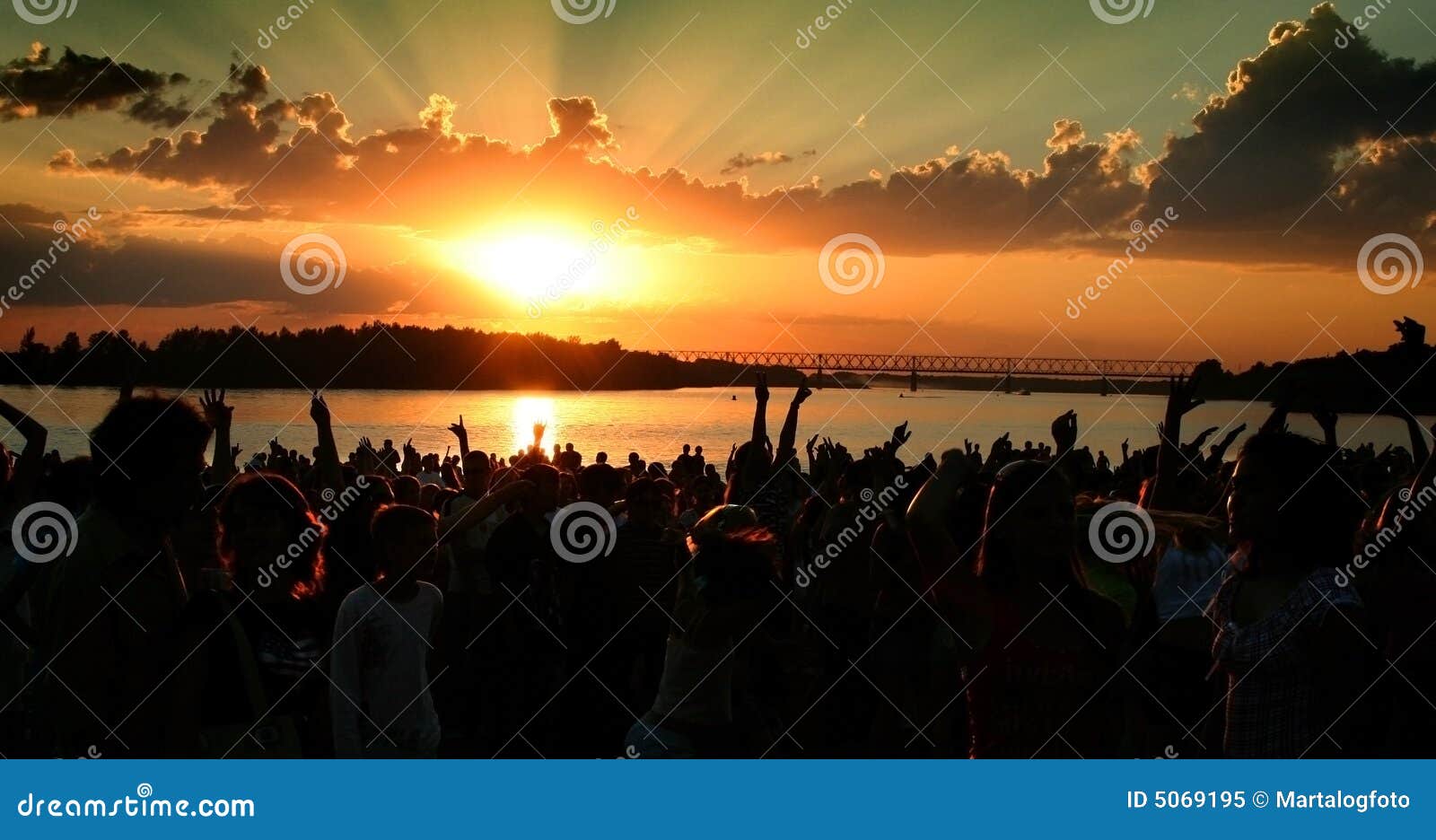 Open air party stock image. Image of teenager, party, waterscape - 5069195