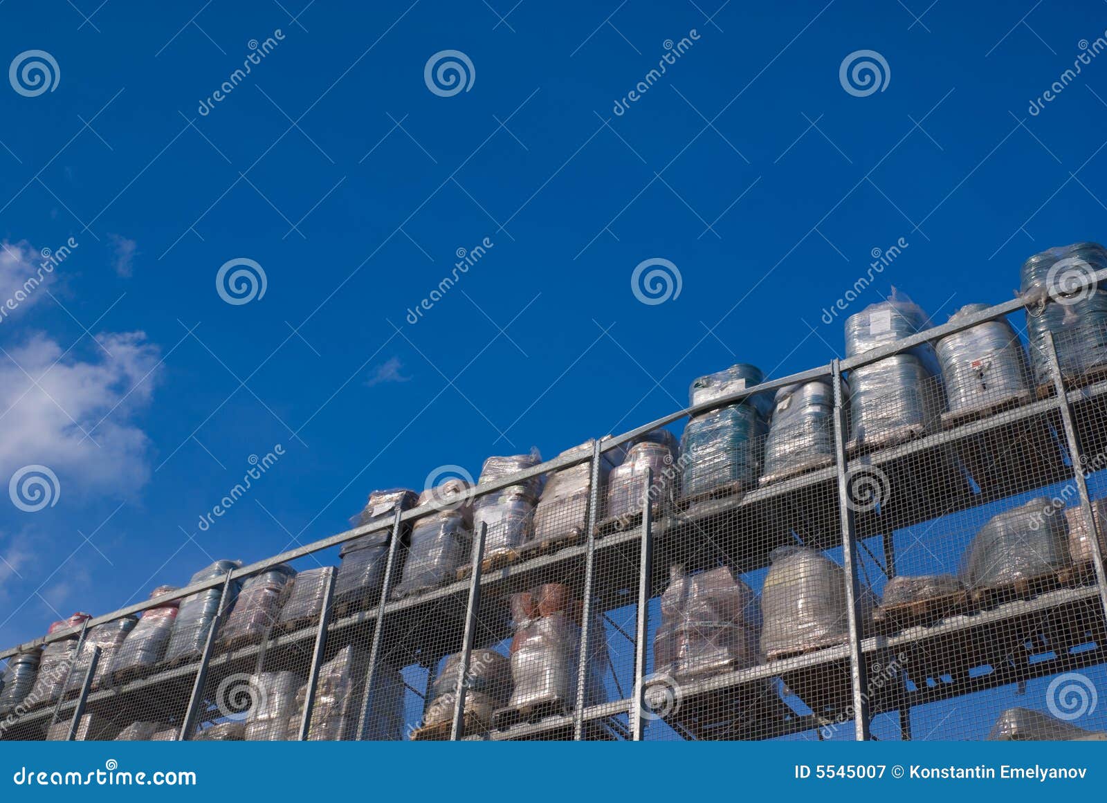 Open-air storage stock image. Image of copy, logistics - 5545007