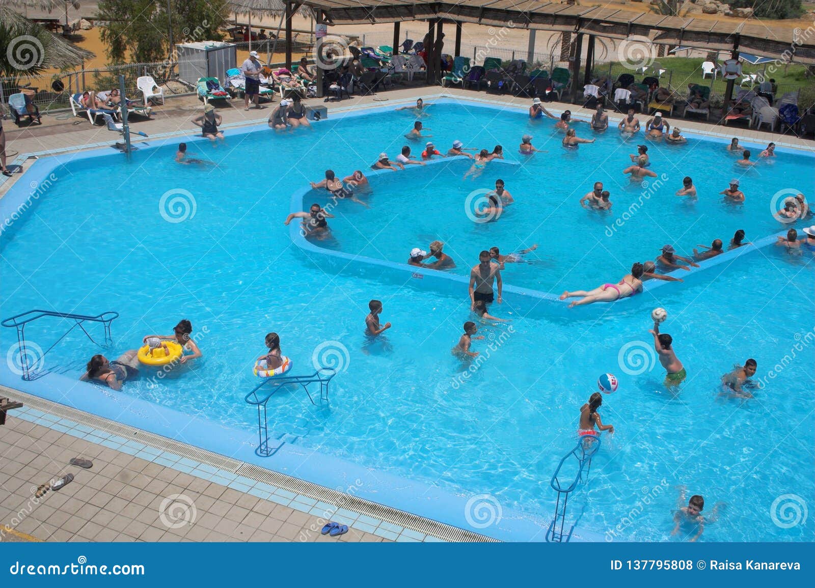 Open-air swimming pool editorial stock photo. Image of adult - 137795808