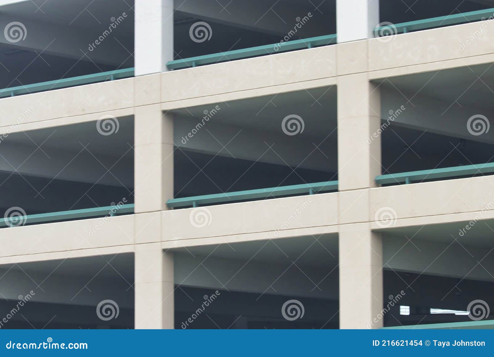 Open Air Windows of Multi Floor Parking Garage Stock Photo - Image of ...