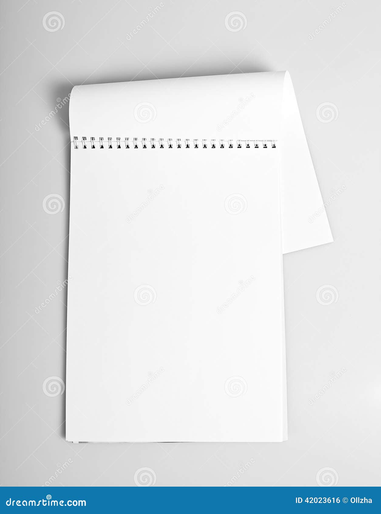 Open Album with Blank Pages Stock Photo - Image of mockup, empty: 42023616