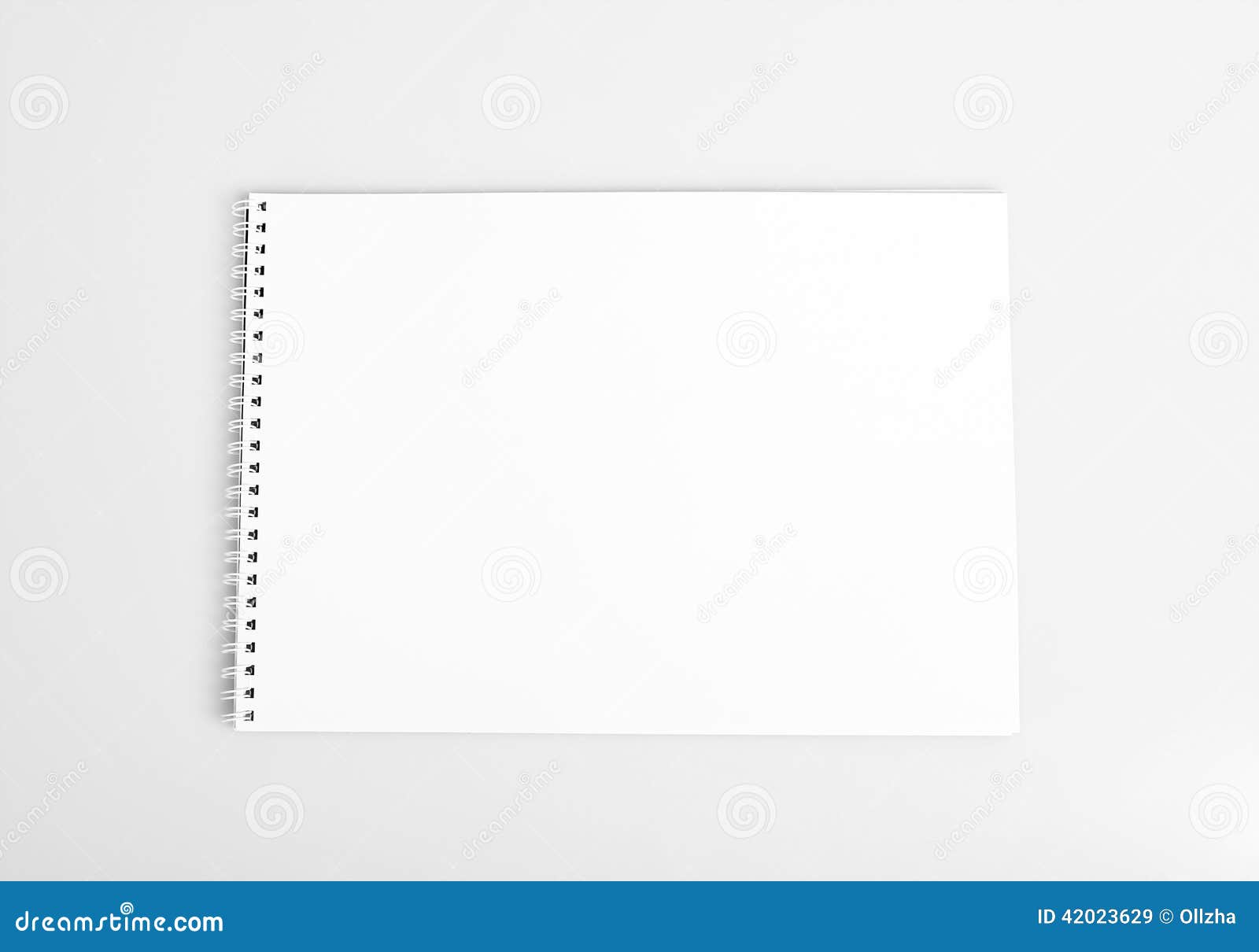 Open Album with Blank Pages Stock Image - Image of mockup, open: 42023629
