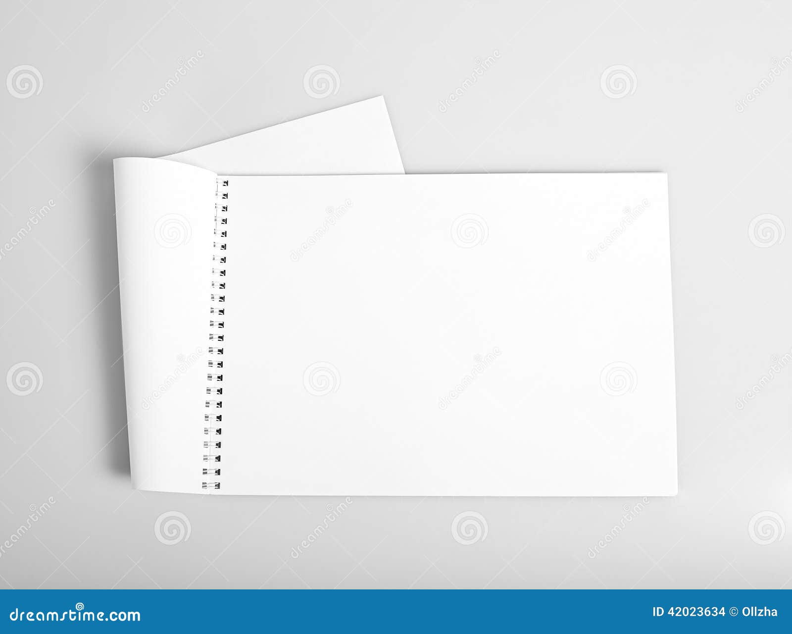 Open Album with Blank Pages Stock Photo - Image of blank, empty: 42023634