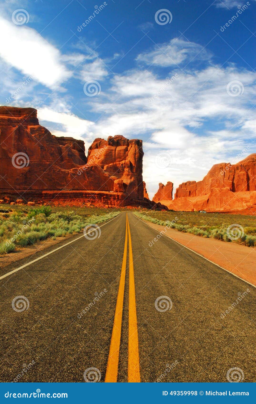 Open american road stock photo. Image of summer, utah - 49359998