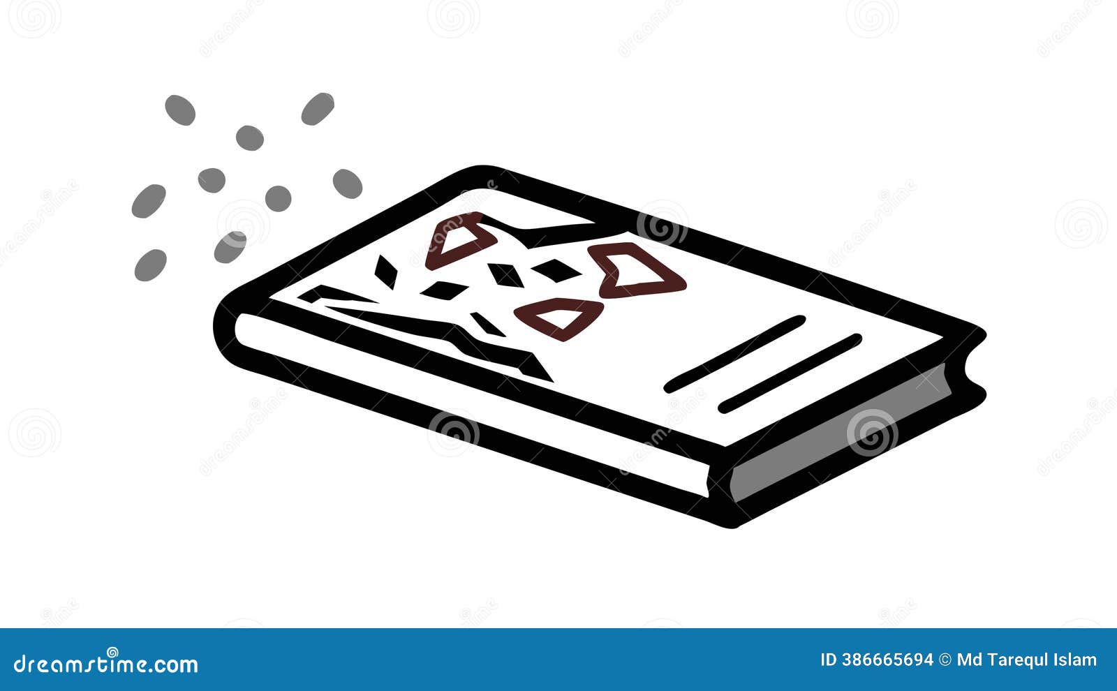 Open, Ancient Book With Lot Of Secret Knowledge And Symbols Floating On ...