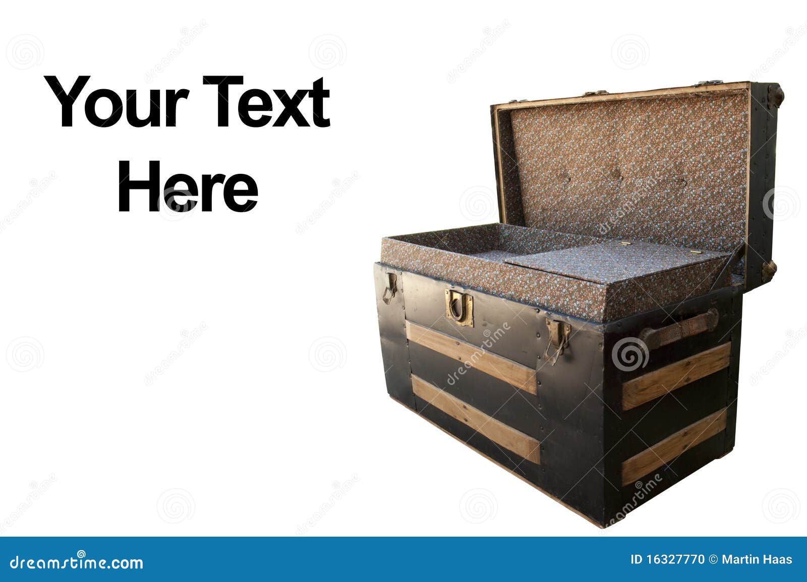 Open antique chest stock photo. Image of storage, suitcase - 16327770