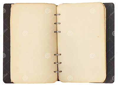 Open Antique Notebook stock image. Image of notebook, retro - 5557755