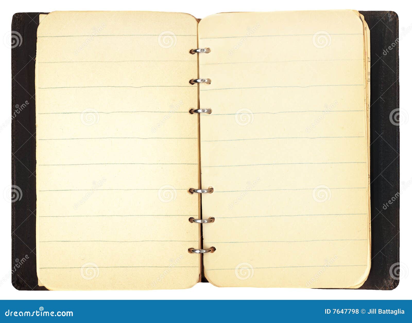 Vintage Notebook Open