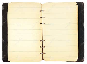 Open Antique Notebook stock photo. Image of worn, paper - 7647798