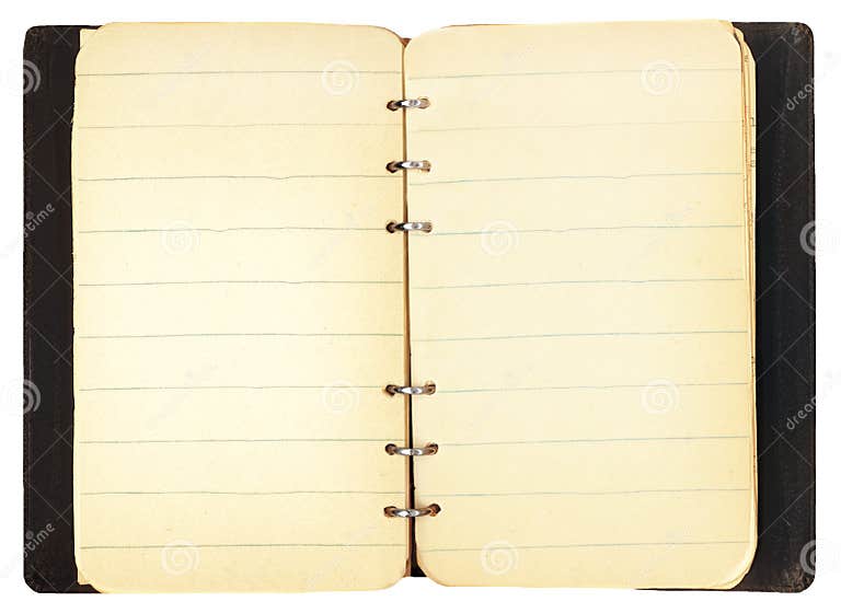 Open Antique Notebook stock photo. Image of worn, paper - 7647798