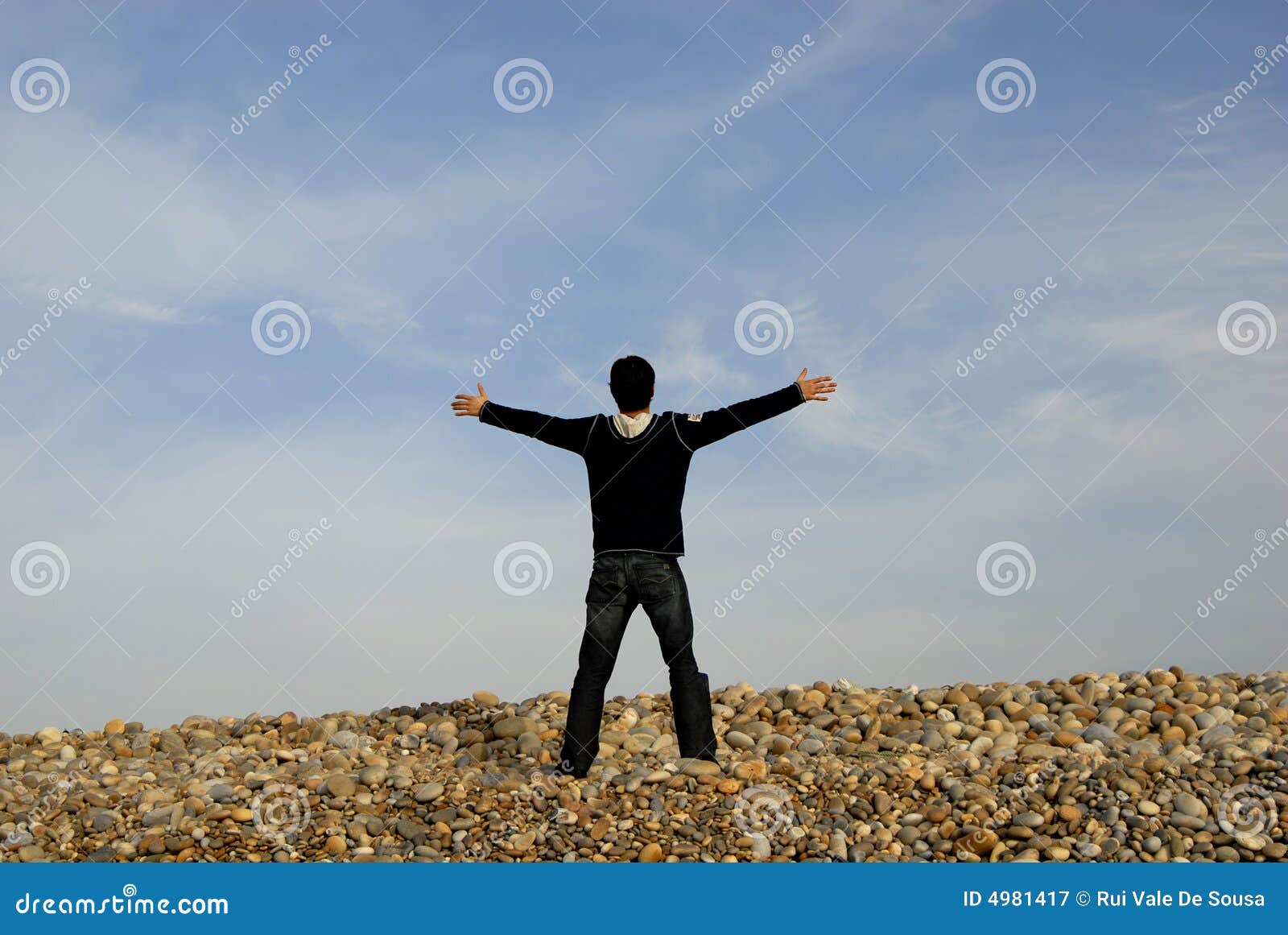 Open arms stock image. Image of freedom, enjoyment, vacation - 4981417