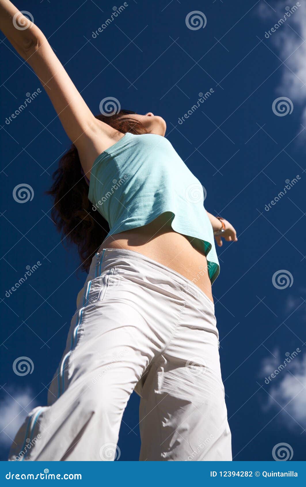 Open arms woman stock photo. Image of latin, freedom - 12394282
