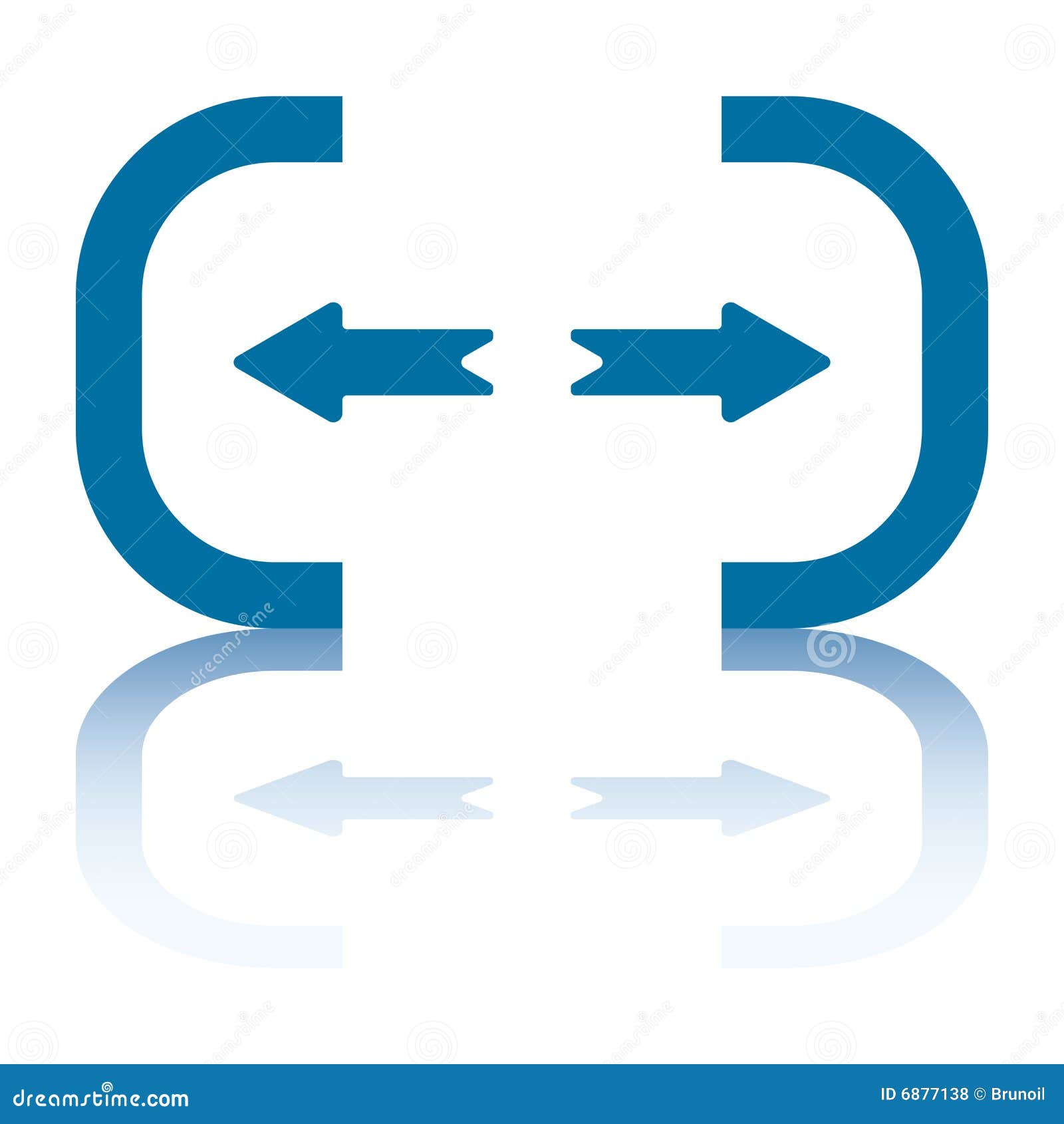 Open Arrows stock vector. Illustration of action, design - 6877138