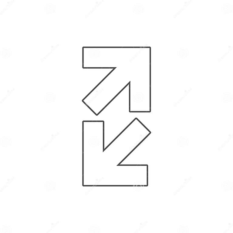 Open Arrows Icon. Element of Web for Mobile Concept and Web Apps Icon ...