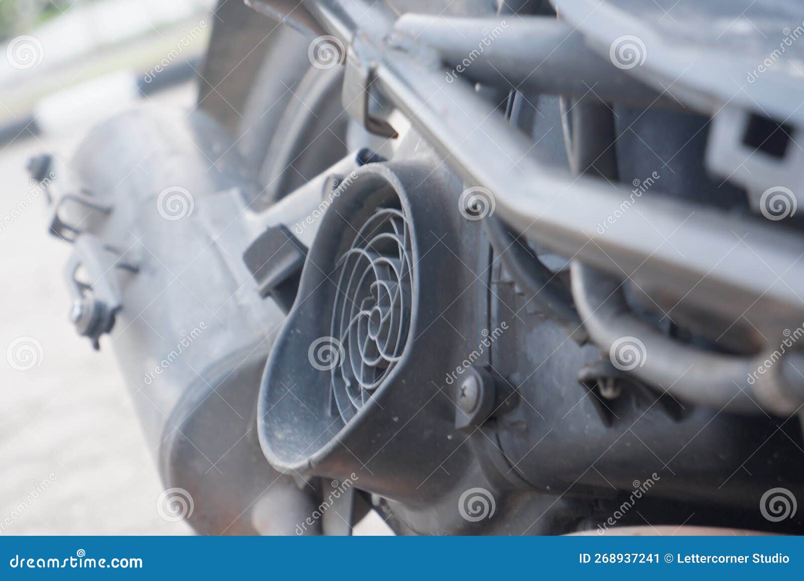 An Open Automatic Scooter Engine Stock Image - Image of tire, machine ...